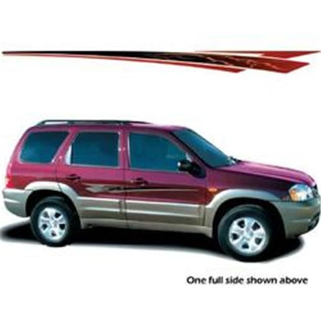 Sharpline Converting R67931 RUMBLER- 5 in. X 70 in. FIRE RED-BLACK ...