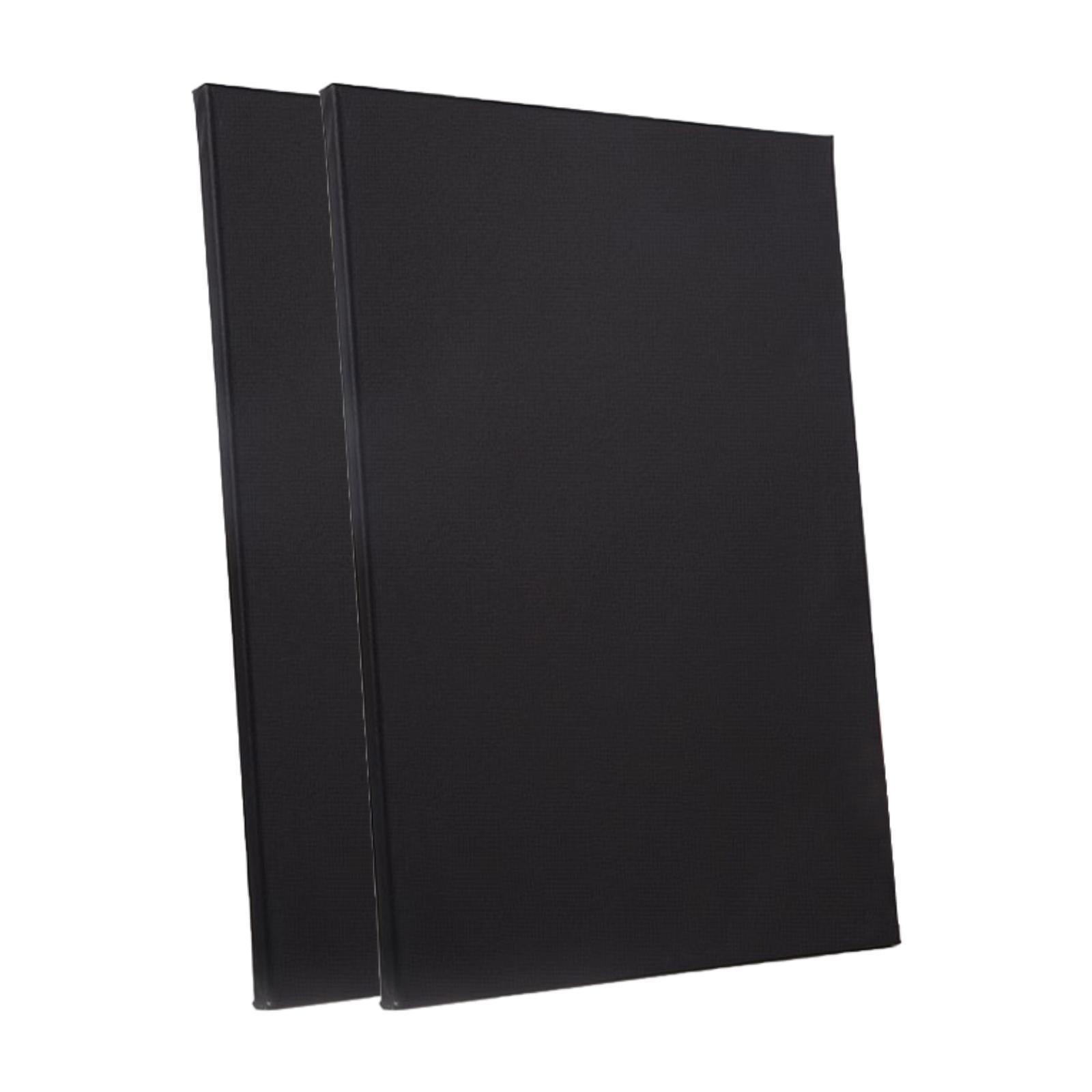 Sharprepublic 2 Pieces Black Stretched Canvas Painting Canvas for ...