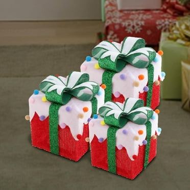 3 ft. LED Stacking Gift Boxes Porch Decor for Christmas - Walmart.com