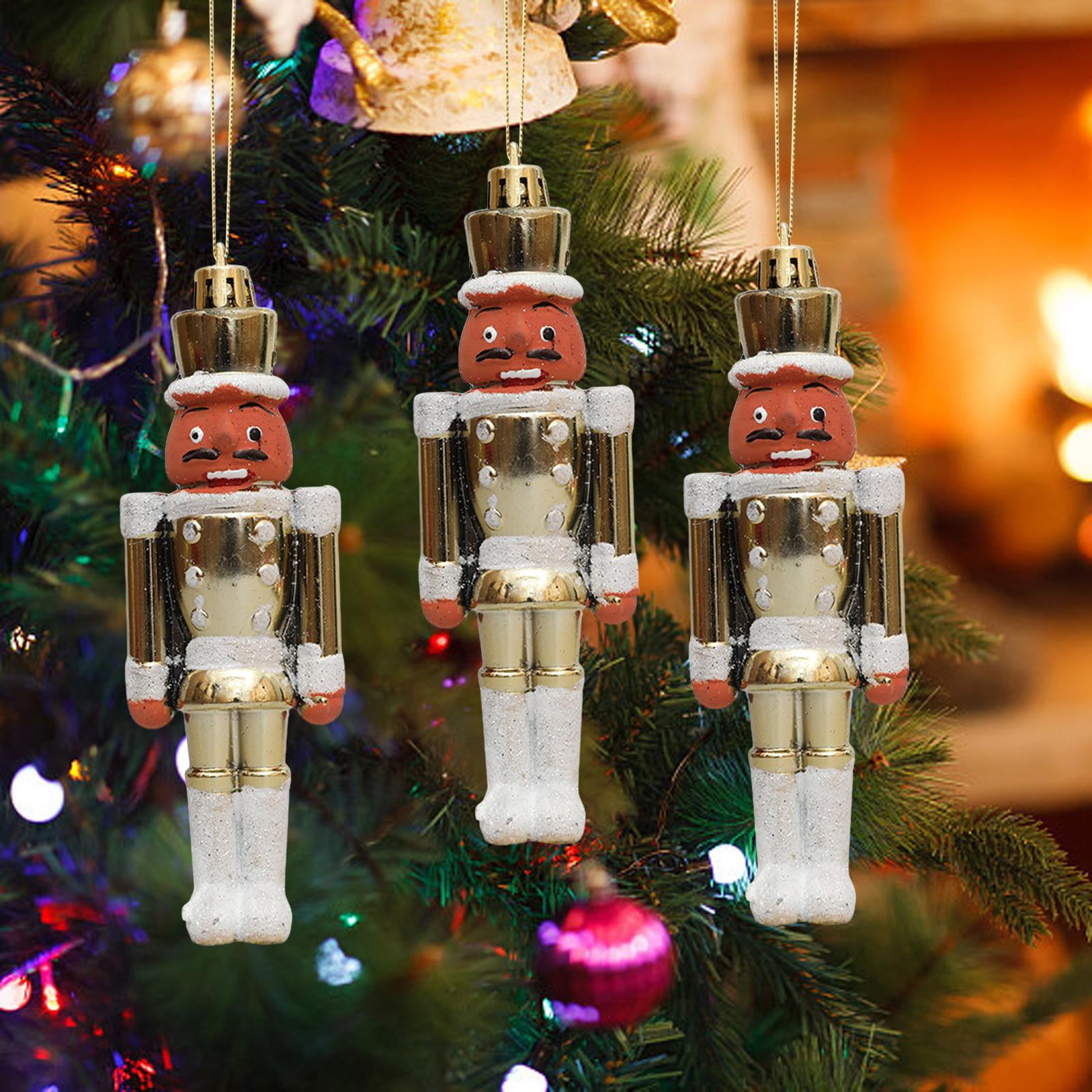 Sharprepublic 3Pcs Christmas Tree Nutcracker Pendants DIY for Office ...