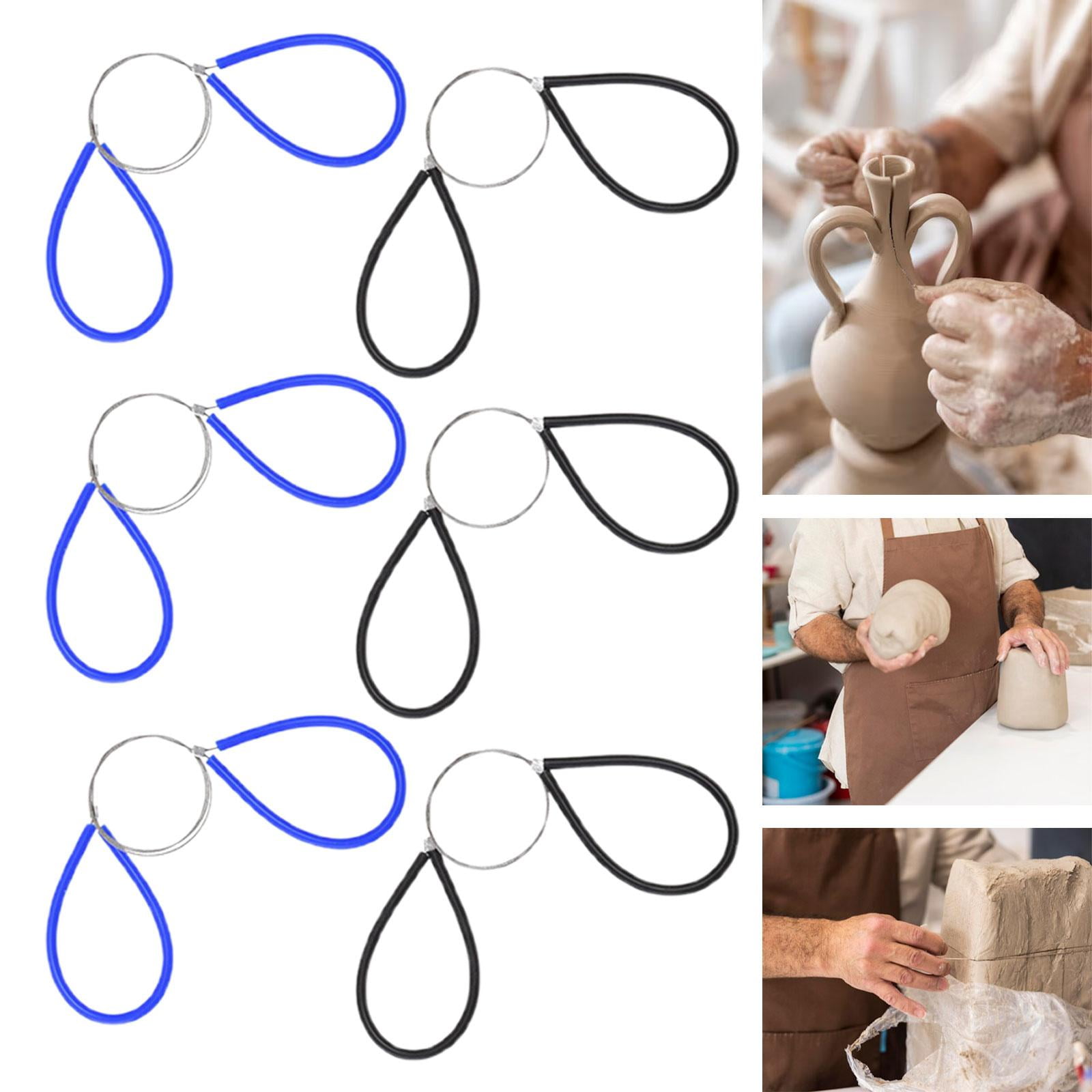 Sharprepublic 6 Pieces Pottery Clay Cutting Wire, Hand Pottery Tools ...