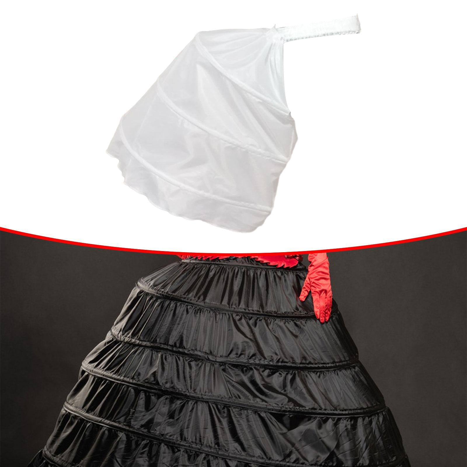 Sharprepublic Back Bustle Petticoat with Hoops Cage Pannier for Party ...