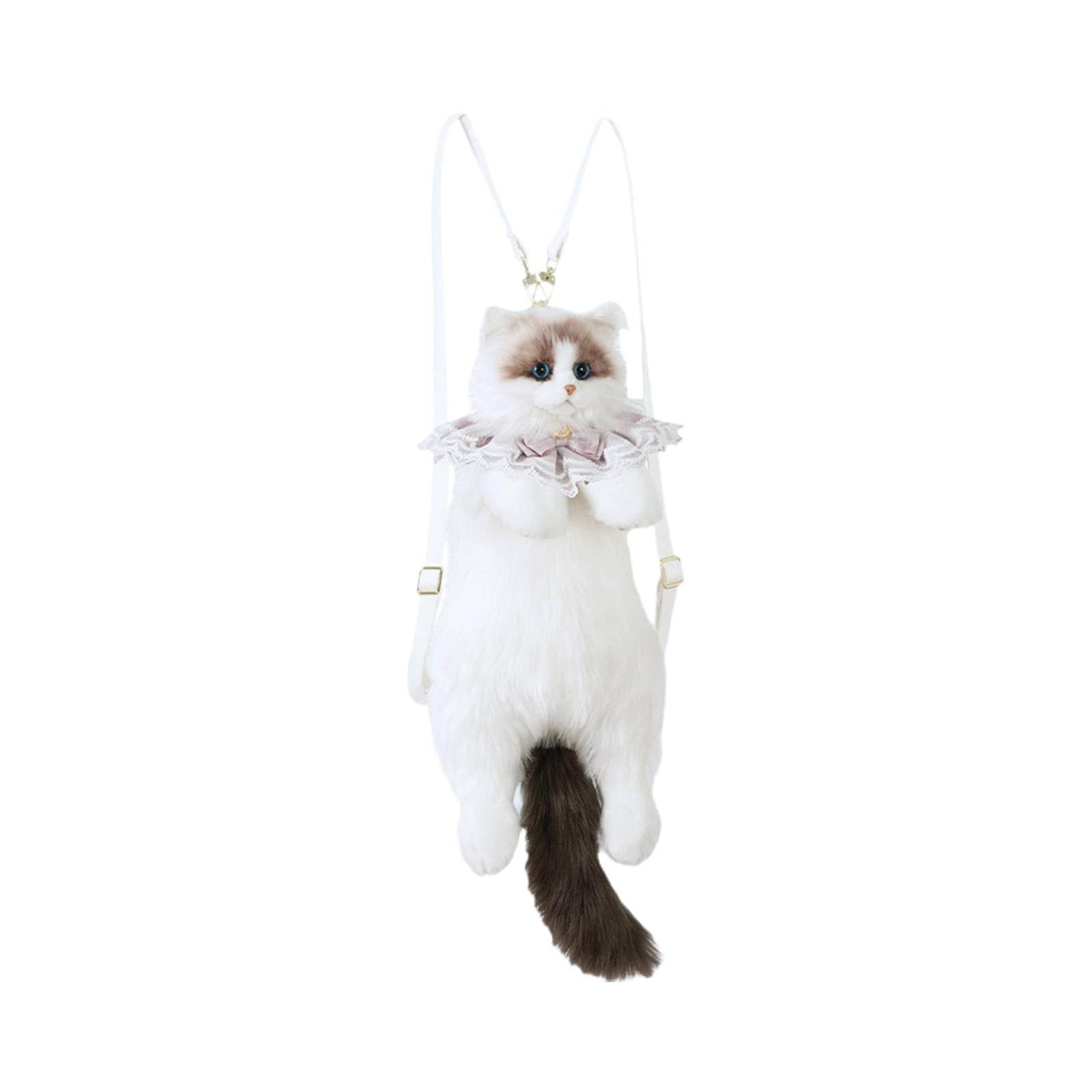 Sharprepublic Cat Shaped Backpack Fashion Lifelike Stuffed Animal ...