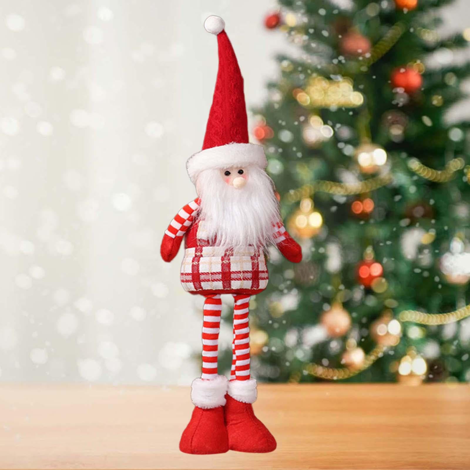 Sharprepublic Christmas Figurine Extendable Legs Arts Figure for Indoor ...