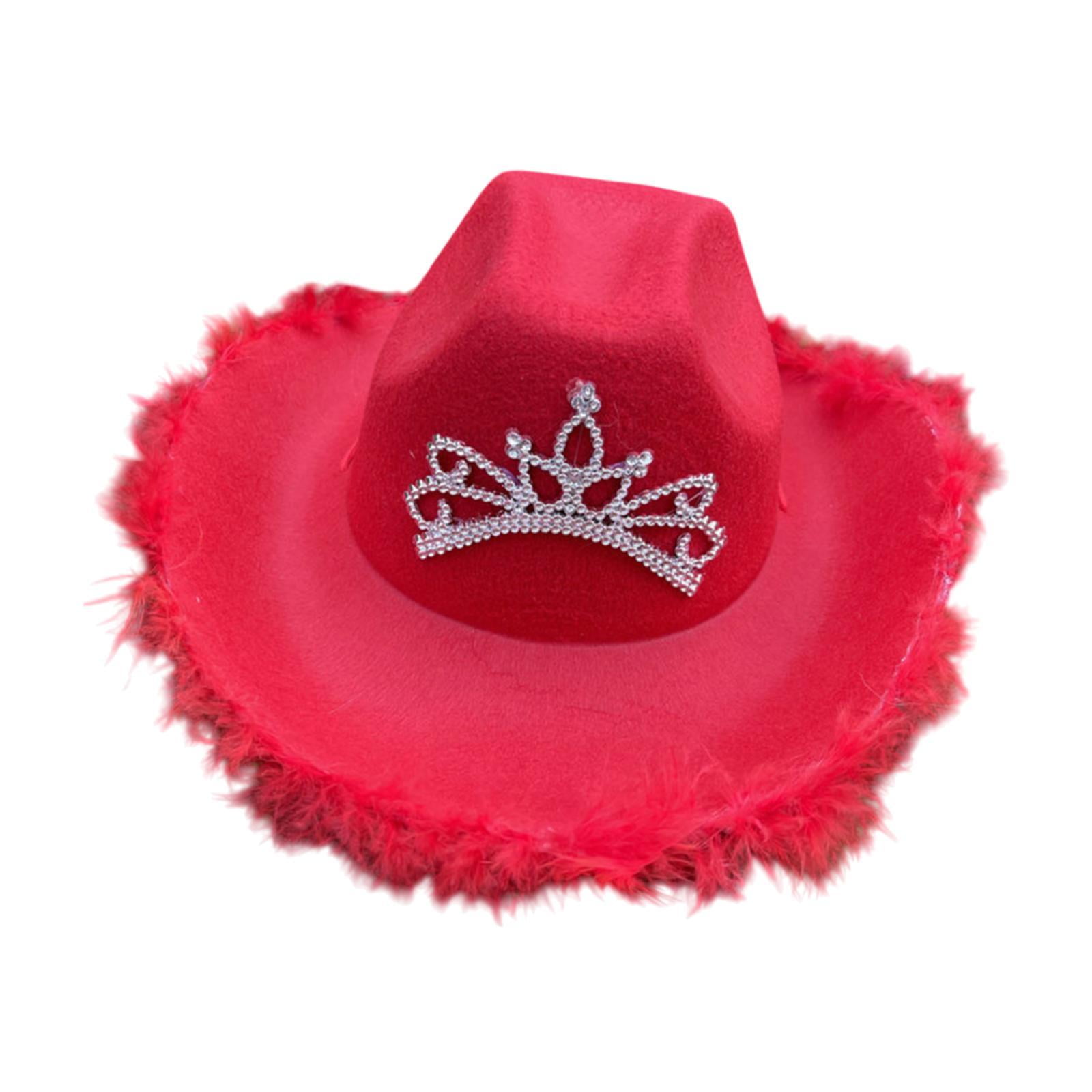 Sharprepublic Cowboy Hat Wide Brim Decor Novelty Cowgirl Hat for ...