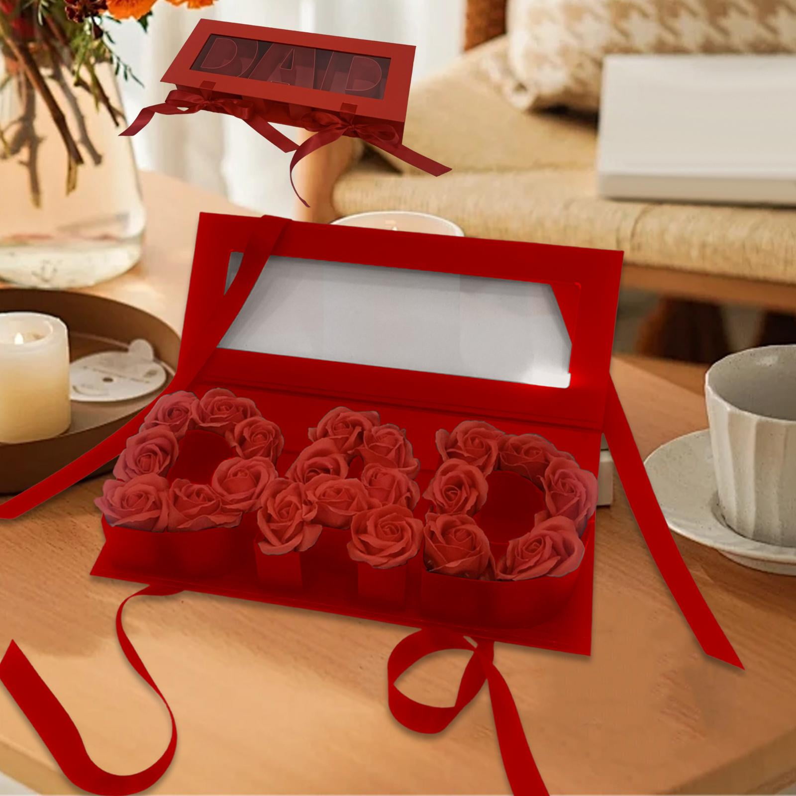 Sharprepublic Dad Empty Flower Box Fillable Souvenir Gift Box Father's ...