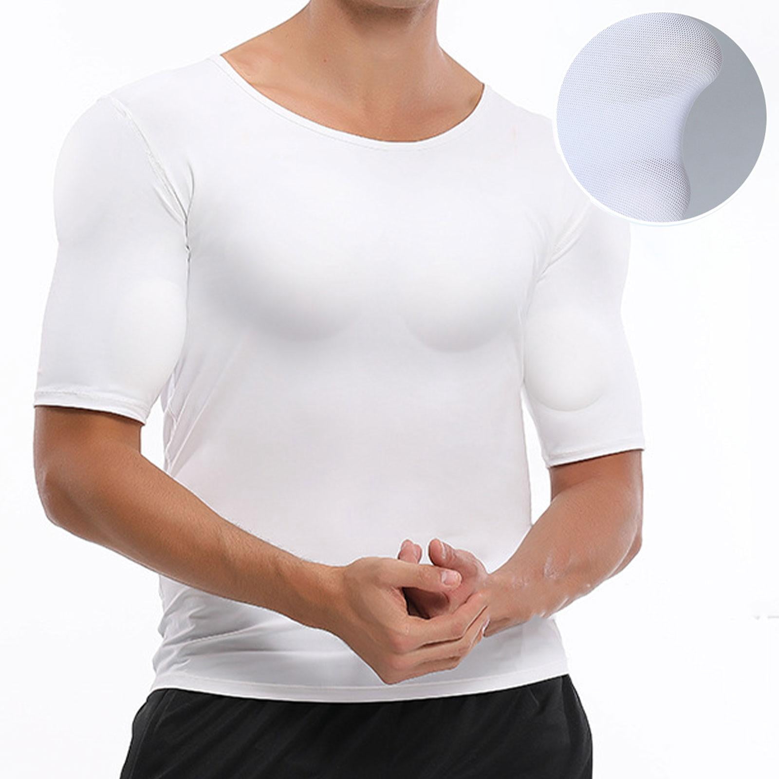 Sharprepublic Fake Muscle T Shirt Men Costume Fake Shoulders for Dress ...
