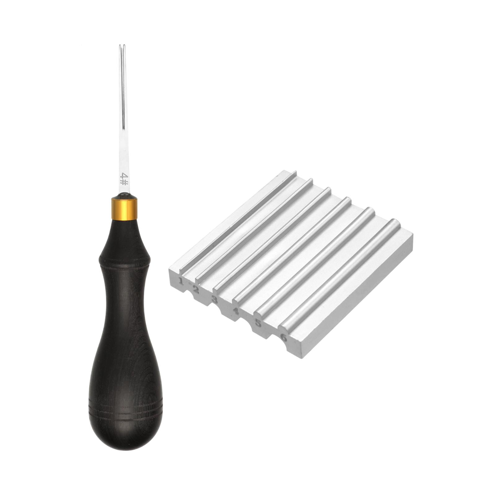 Sharprepublic Leather Edge Skiving Beveler Tool Set Edge Beveling ...