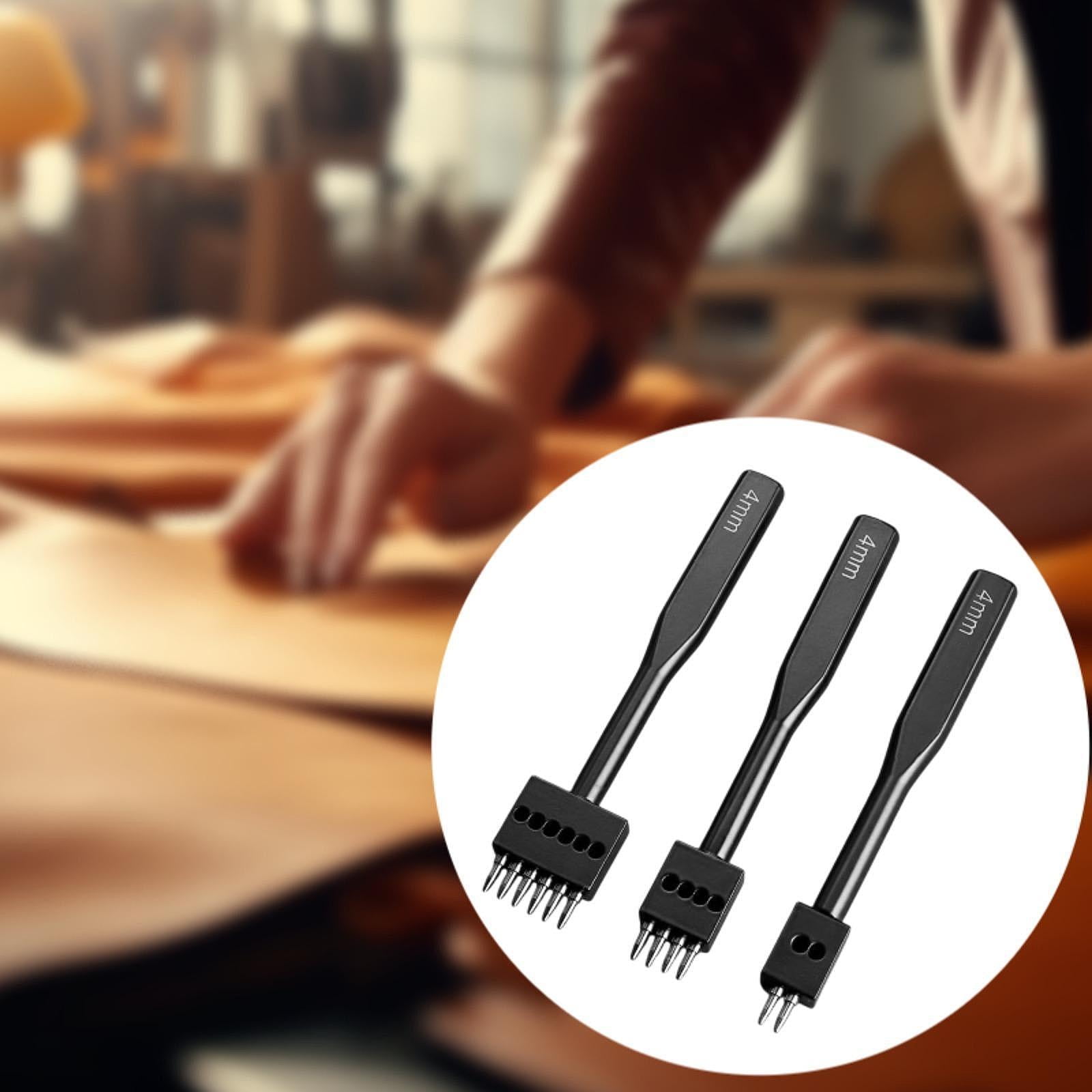 Sharprepublic Leather Hole Punch Kit Leathercraft Punching Devices for ...