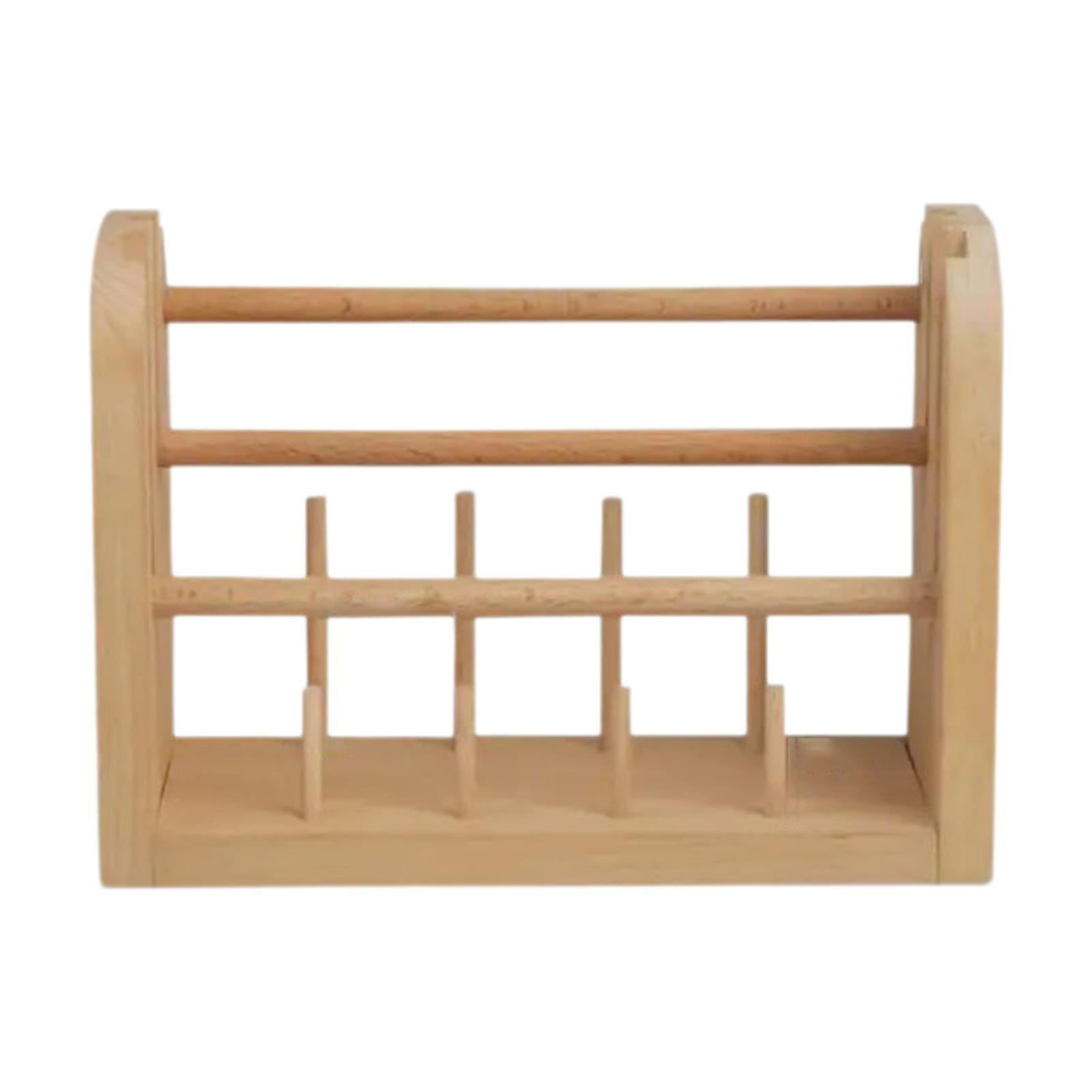 Sharprepublic Wooden Spools Holder Sewing Thread Organizer for ...