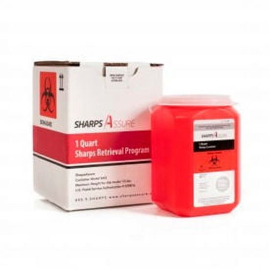 Sharps Assure 1 Quart Sharps Retrieval Program - Walmart.com