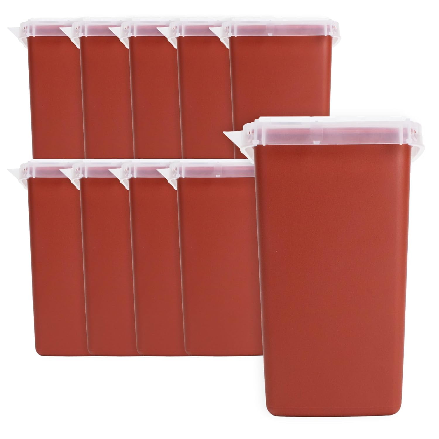 Sharps Container 1 Quart (10 Pack), Portable Container for Home Use ...