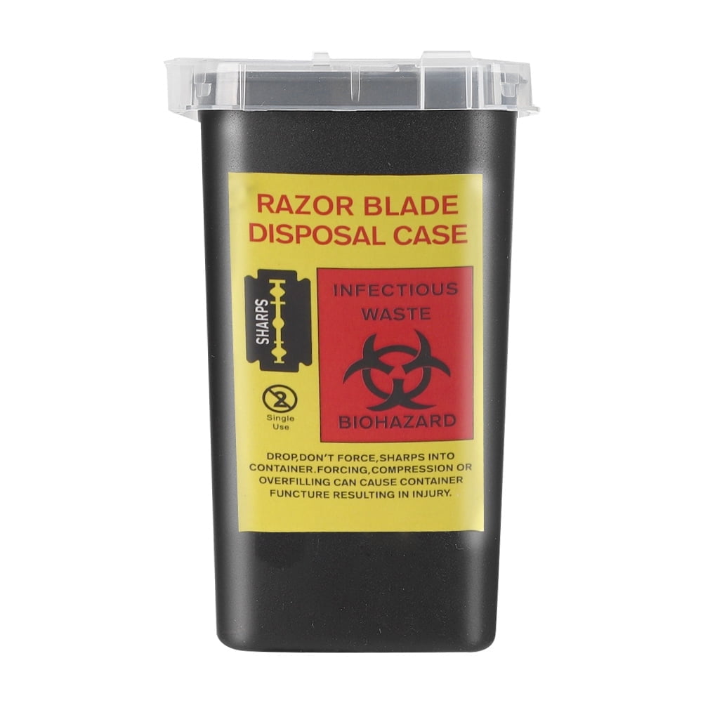 Sharps Container Biohazard Disposal Container, Plastic Disposable Blade ...