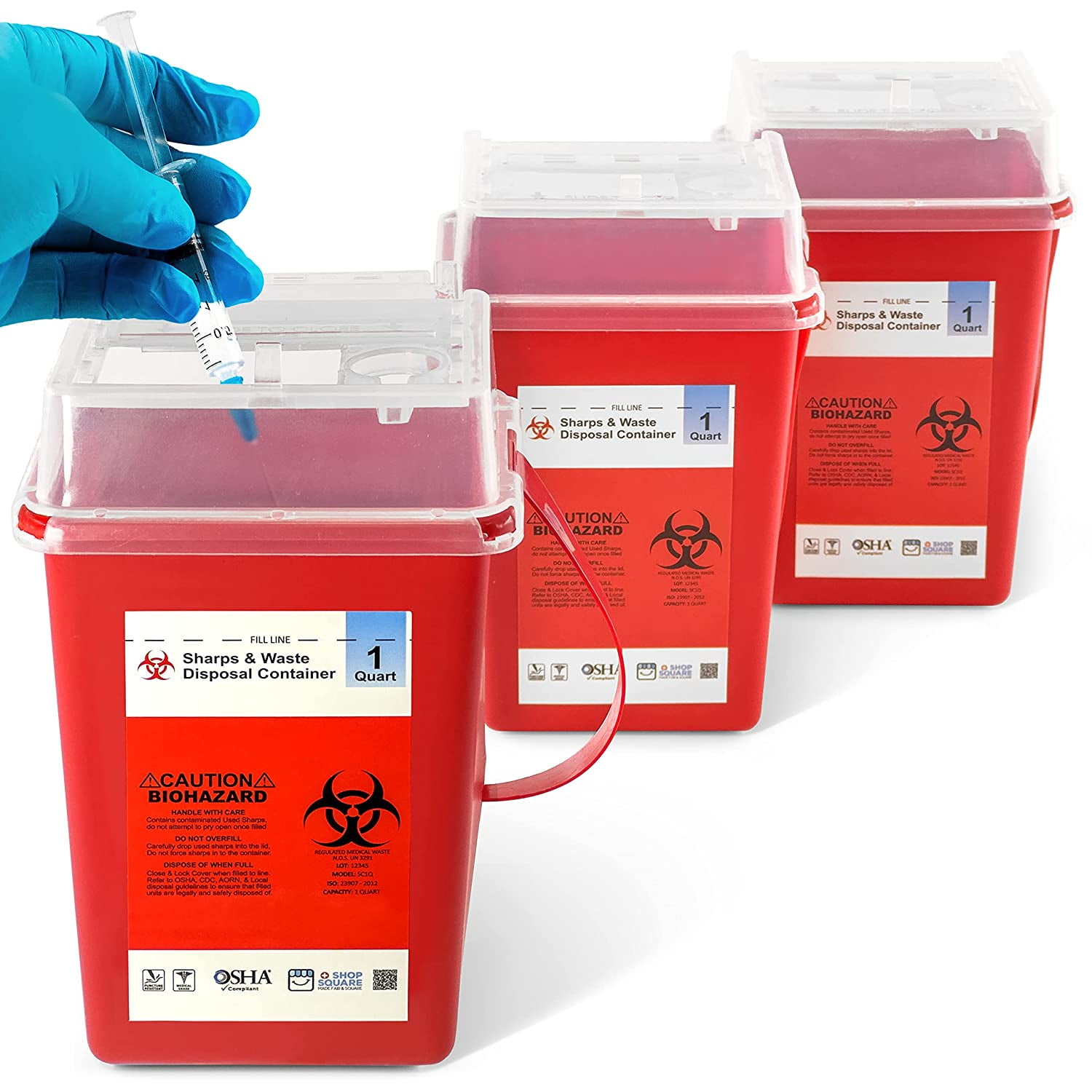 Sharps Container, Sharps Containers for Home Use, Needle Disposal ...