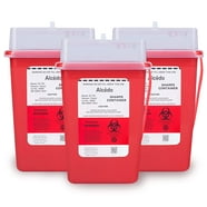Sharpstar In-Room Sharps Container, 5qt, Red, 8507SA, Mailbox Lid, 2 ...