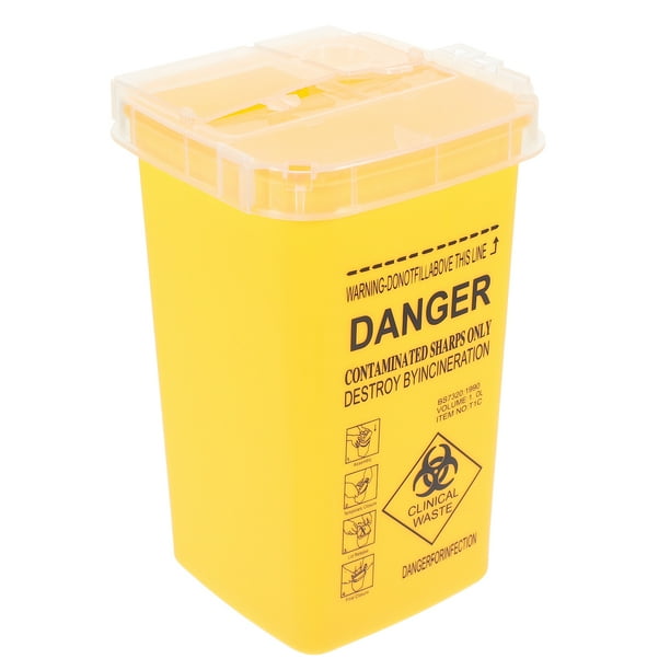 Sharps Container Small Sharps Waste Bin Needle Disposal Container ...