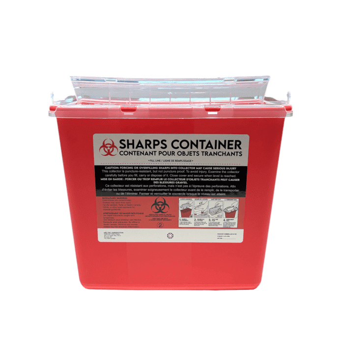 Sharps Container for Professional and Home Use - 5 Quart / 5 Liter ...