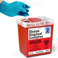 Sharps Containers for Home and Professional Use, 2 Quart Sharp ...