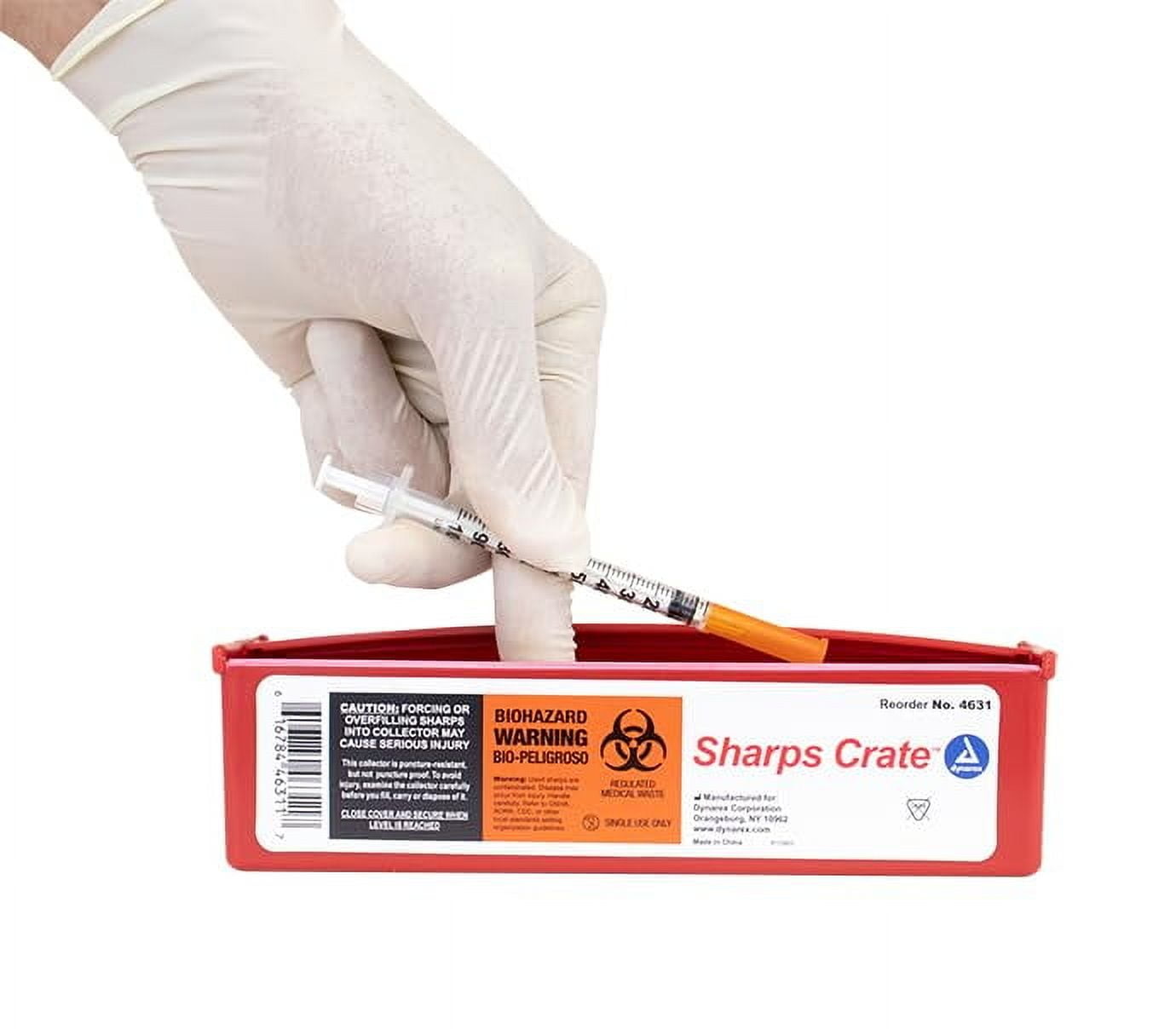 Sharps Crate Container Safe Disposal of Waste and Needles Professional ...