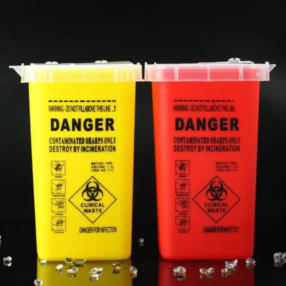 Sharps Disposal Container - Disposable Blade Tattoo Needles Square ...