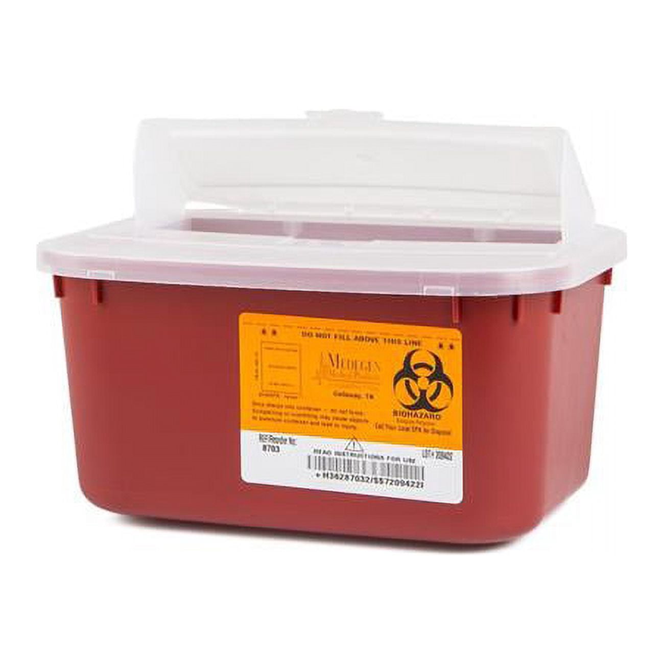 Sharps® Sharps Container, Polypropylene, Red, 24/Case (172711_CS ...