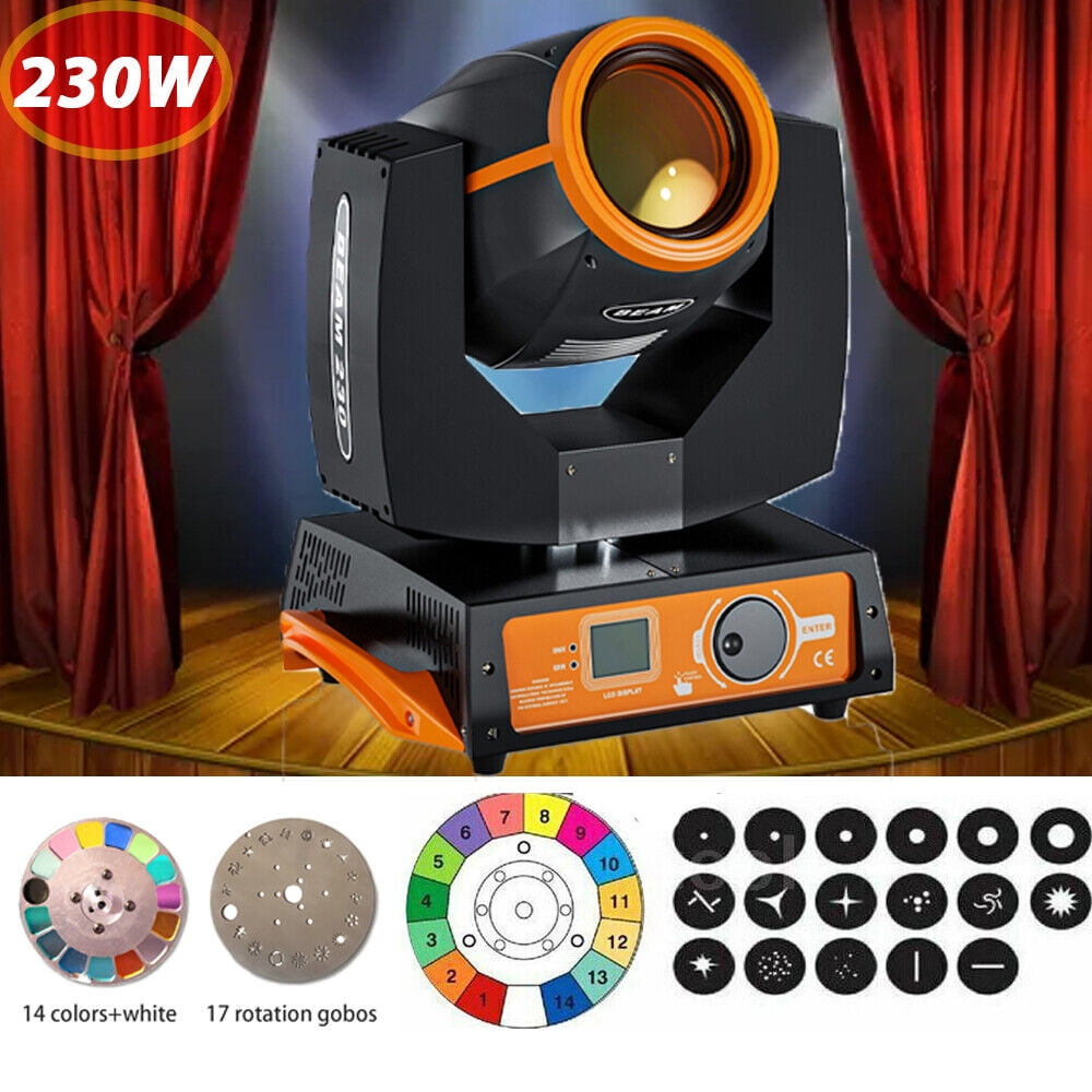 Sharpy 230W 7R Beam Moving Head DMX512 8+16Prism Party DJ Show Stage ...