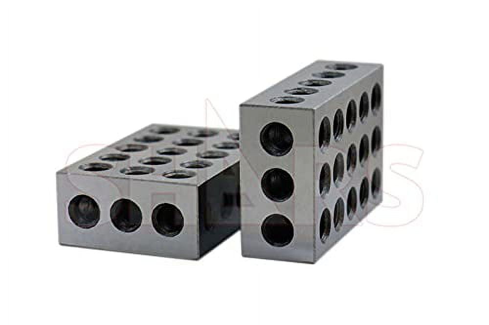 Shars 1-2-3 Precision Matched .0002" Pair Blocks w/23 Hole Set 303-5500 ...