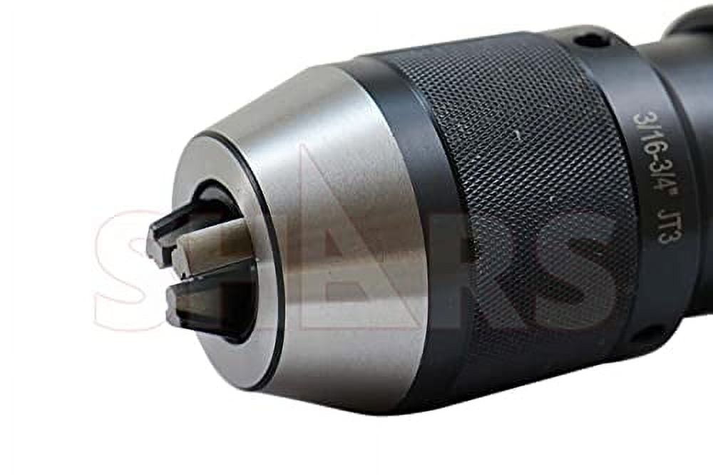 Shars 3/16-3/4" JT3 Heavy Duty Keyless Drill Chuck with MT2 Drill Chuck Shank 202-5000+1322 ...
