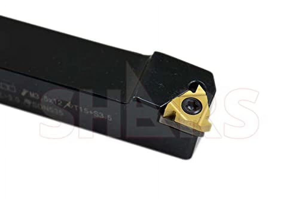 Shars 3/8" x 3/8" RH Indexable Cutting Tool Universal External Threading Tool Holder 404-1978 ...