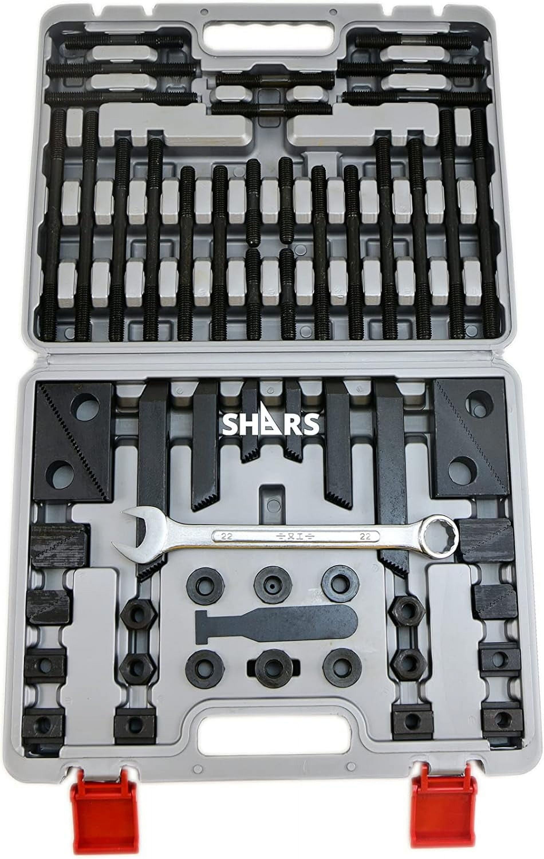 Shars 5/8" 1/2"-13 52 PC Clamping Kit for Bridgeport Mill Set 202-4801 ...