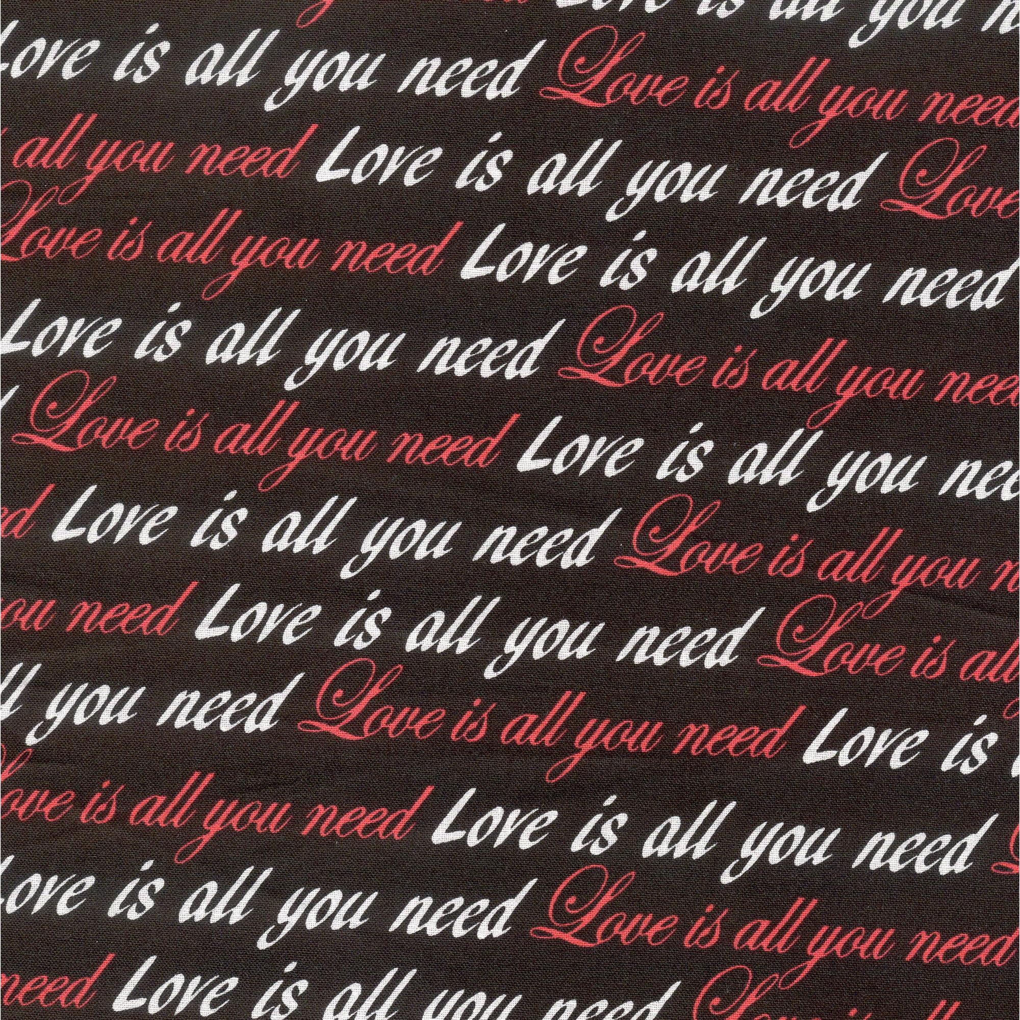 Shason Textile (3 yd Cut) Love Is All, 100 Percent Cotton Fabric For ...