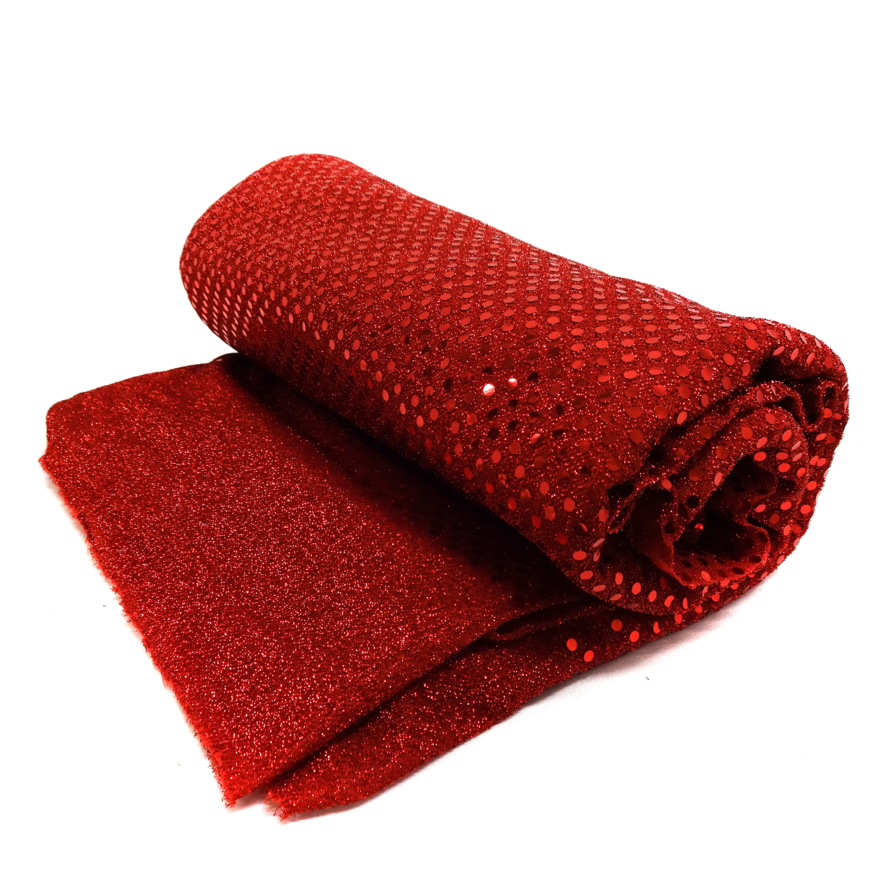 Shason Textile 37.5” x 1.5 Yards Wide 3mm Spangle Knit Sequin ...