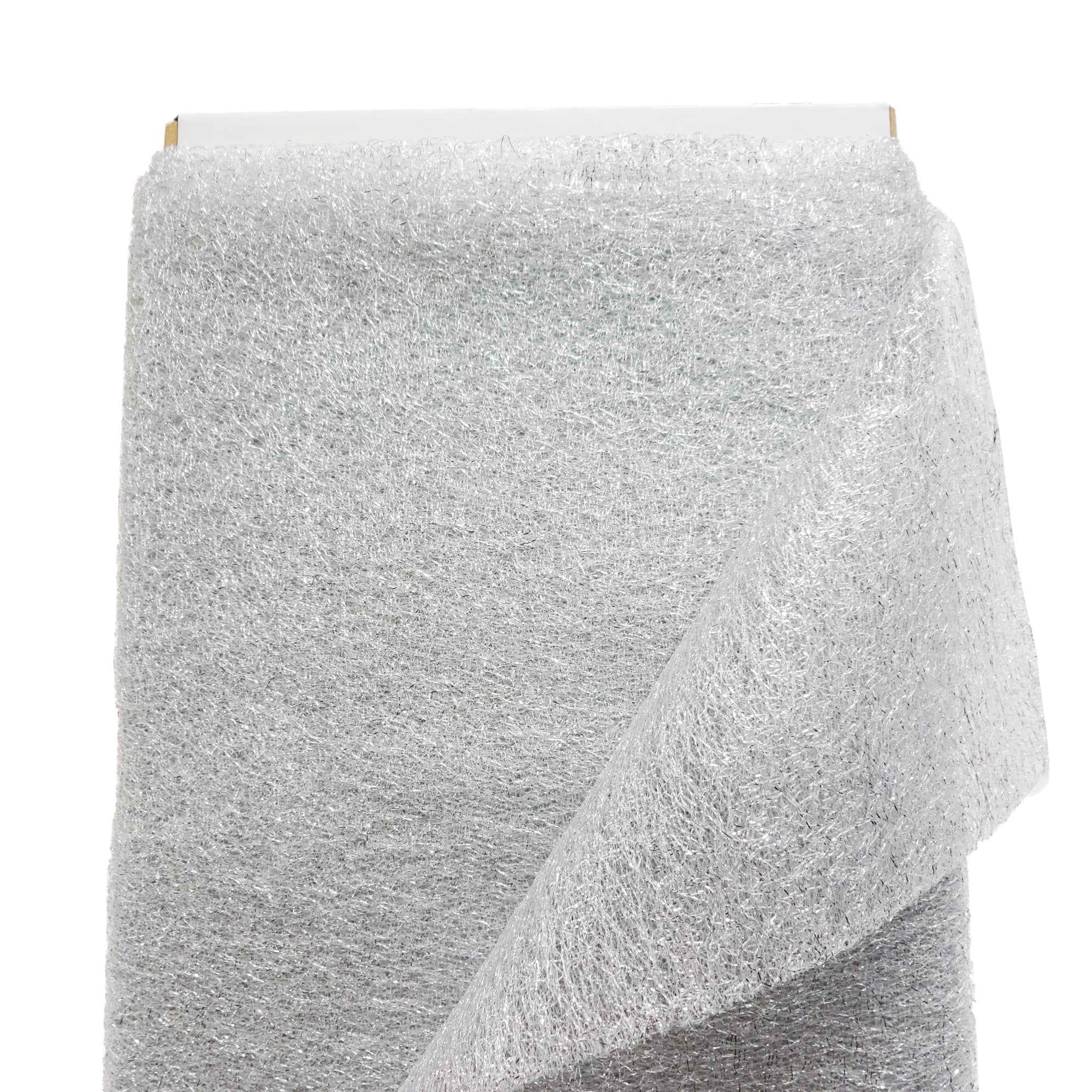 Shason Textile 56" Sparkle Mesh Fabric by the Yard, Silver - Walmart.com