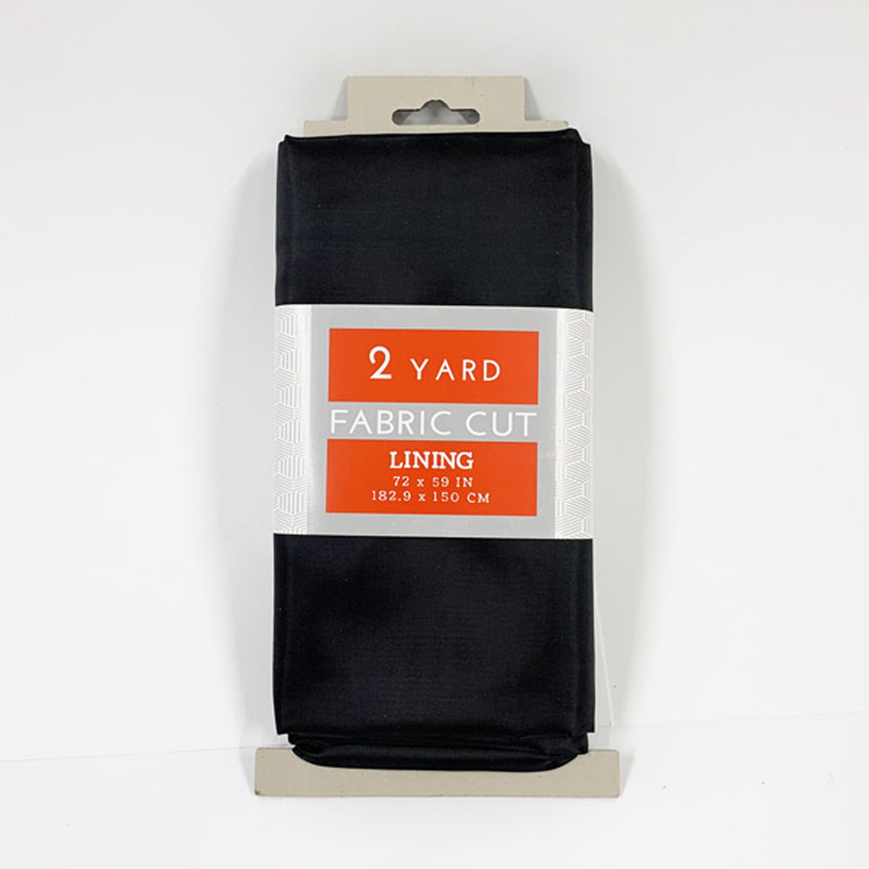 Shason Textile 58/60” Wide Lining 2 Yards Precut Fabric, Black ...
