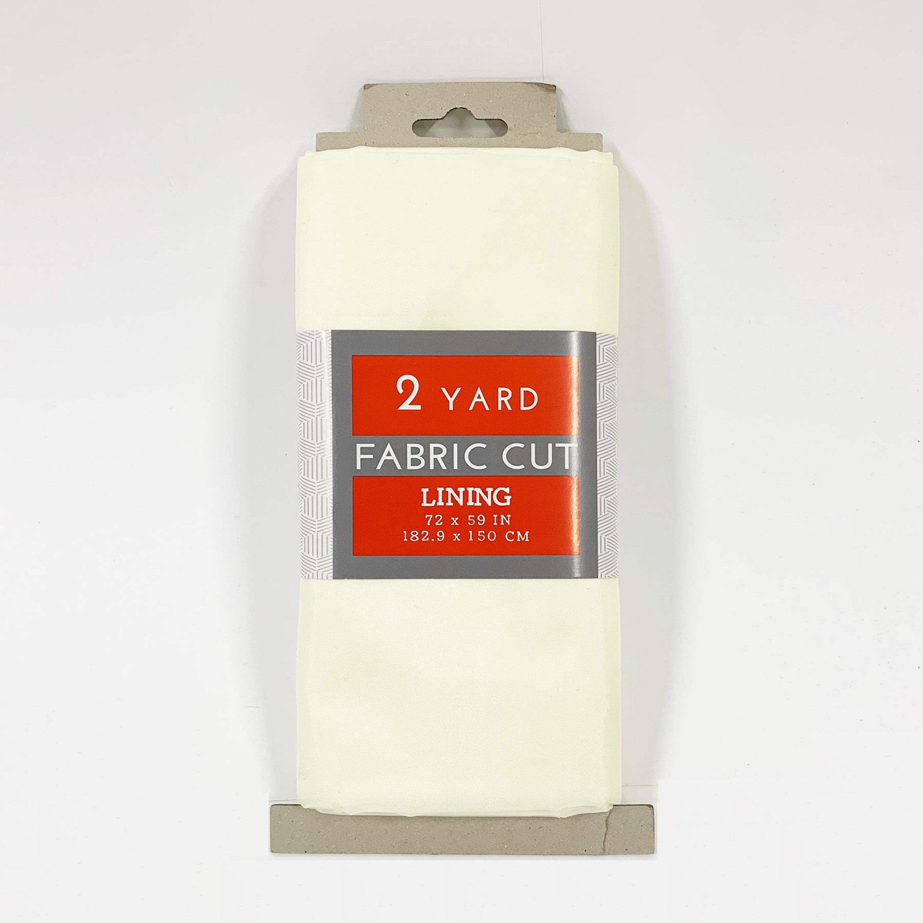 Shason Textile 58/60” Wide Lining 2 Yards Precut Fabric, Ivory ...