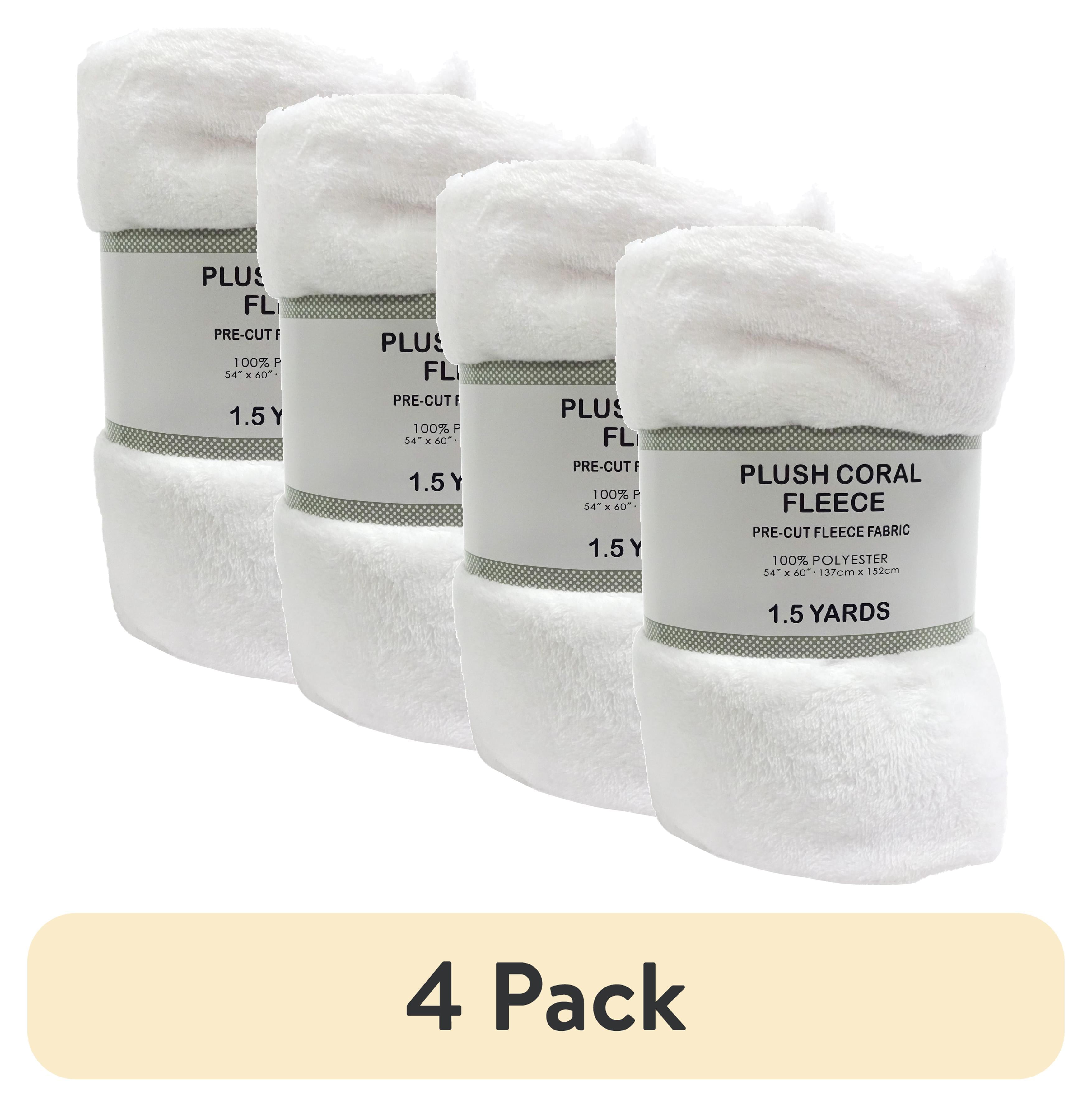 (4 pack) Shason Textile 58/60" Wide Solid AntiPill Fleece 1.5 Yard ...