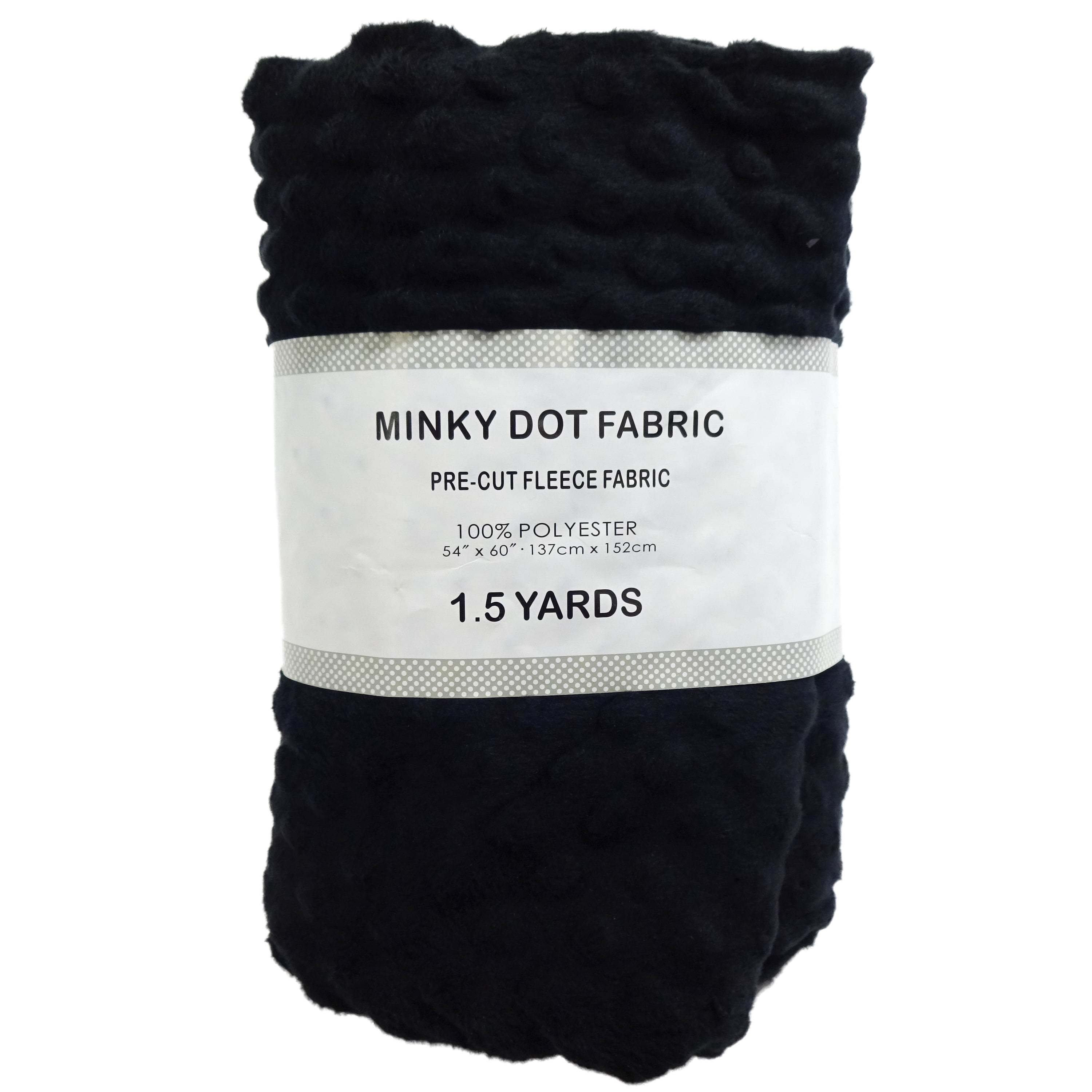 Shason Textile 60" x 1.5 yd 100% Polyester Fleece Solid Print Dot Craft ...