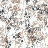 Shason Textile Craft Projects Poly Cotton Floral Print Fabric, 3 Yards ...
