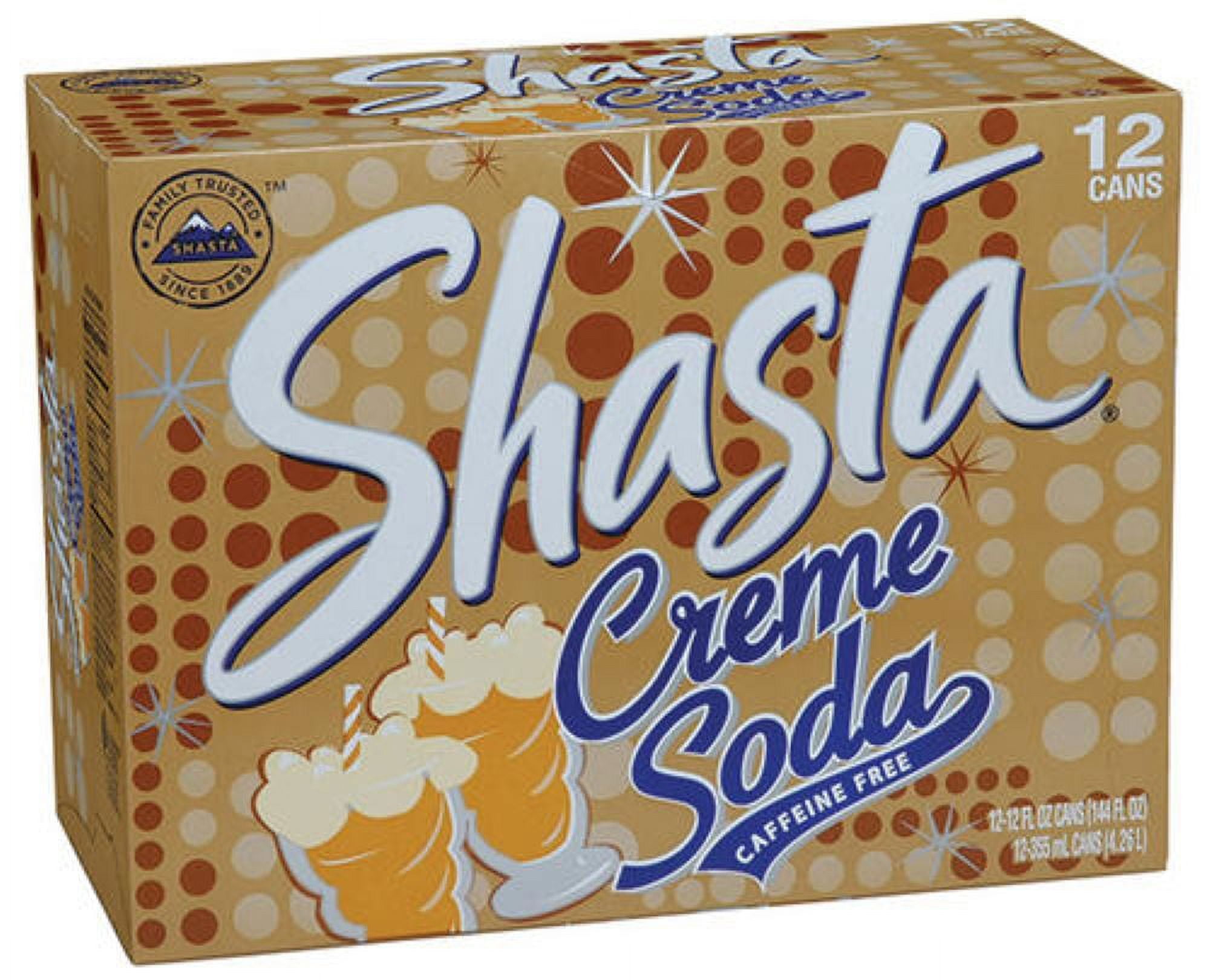 Shasta Cream Soda, 12-Ounce Cans (Pack of 24) - Walmart.com