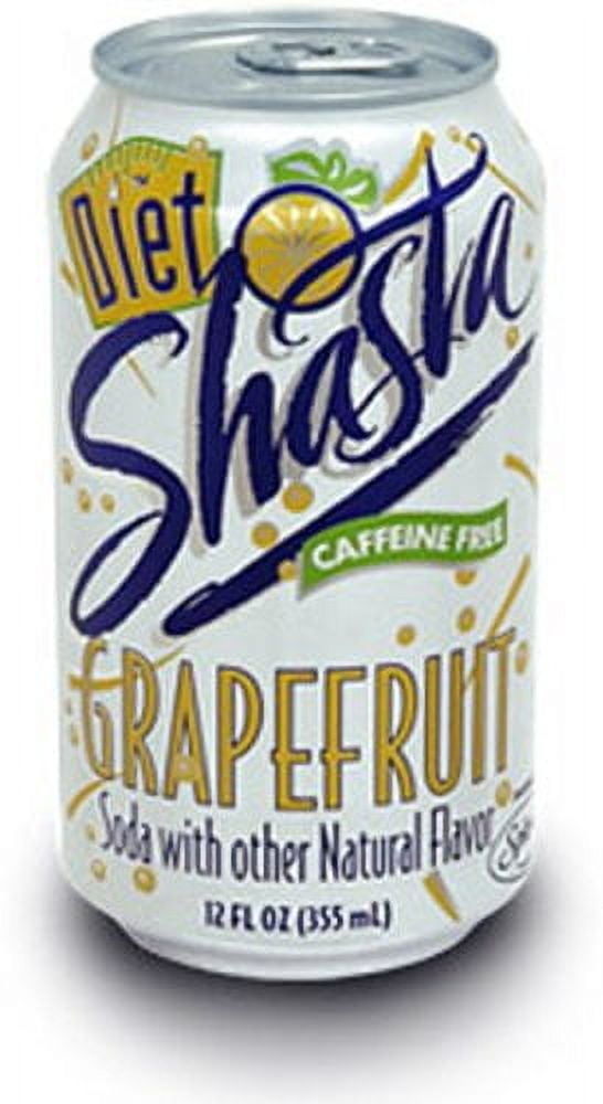 Shasta Diet Grapefruit Soda, 12-Ounce Cans (Pack of 24) - Walmart.com