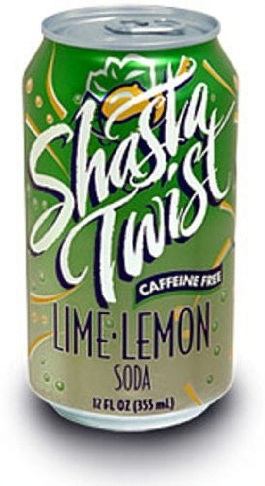Shasta Lime Lemon Twist Soda, 12-Ounce Cans (Pack of 24) - Walmart.com