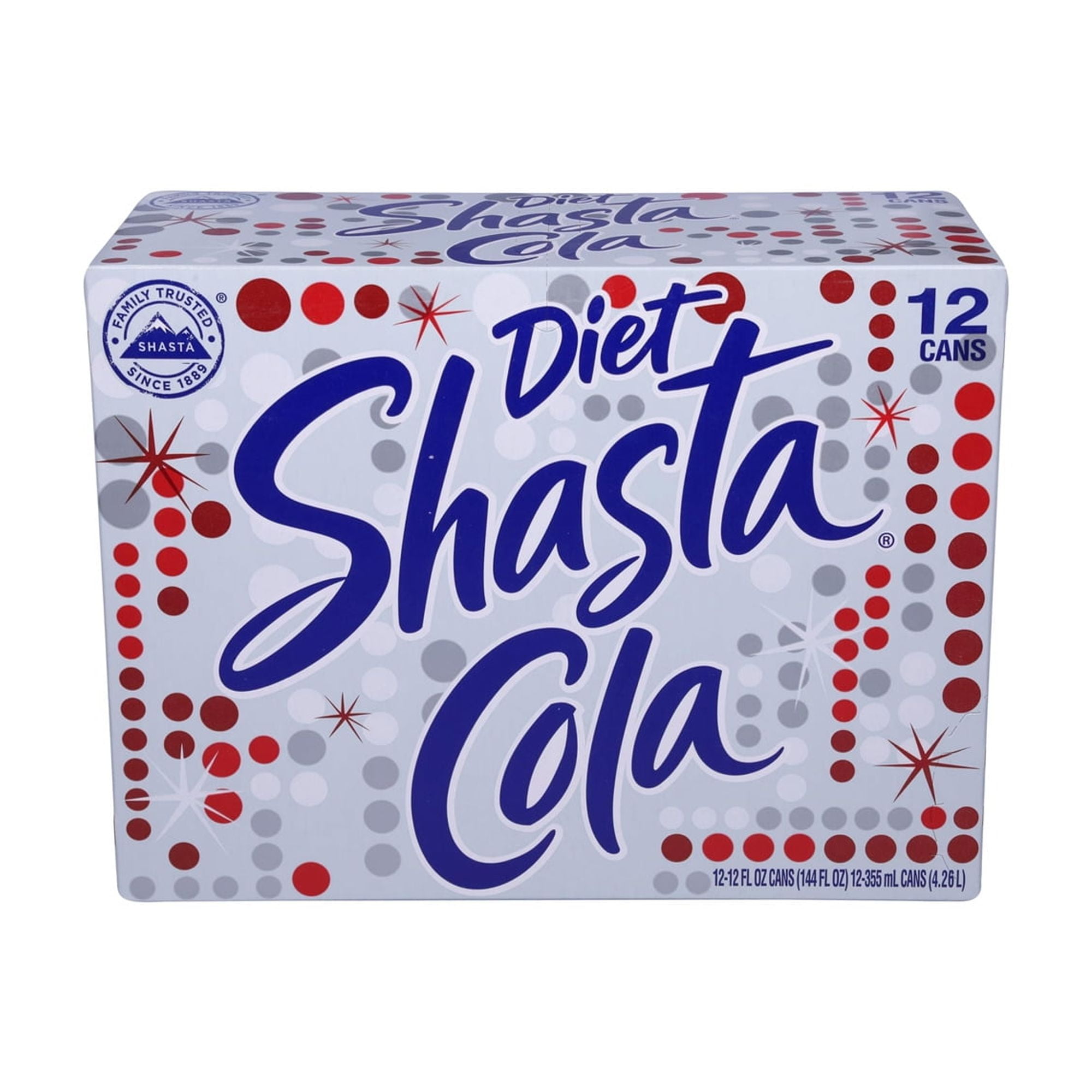 Shasta Soda Diet Cola (Pack of 12) - Walmart.com