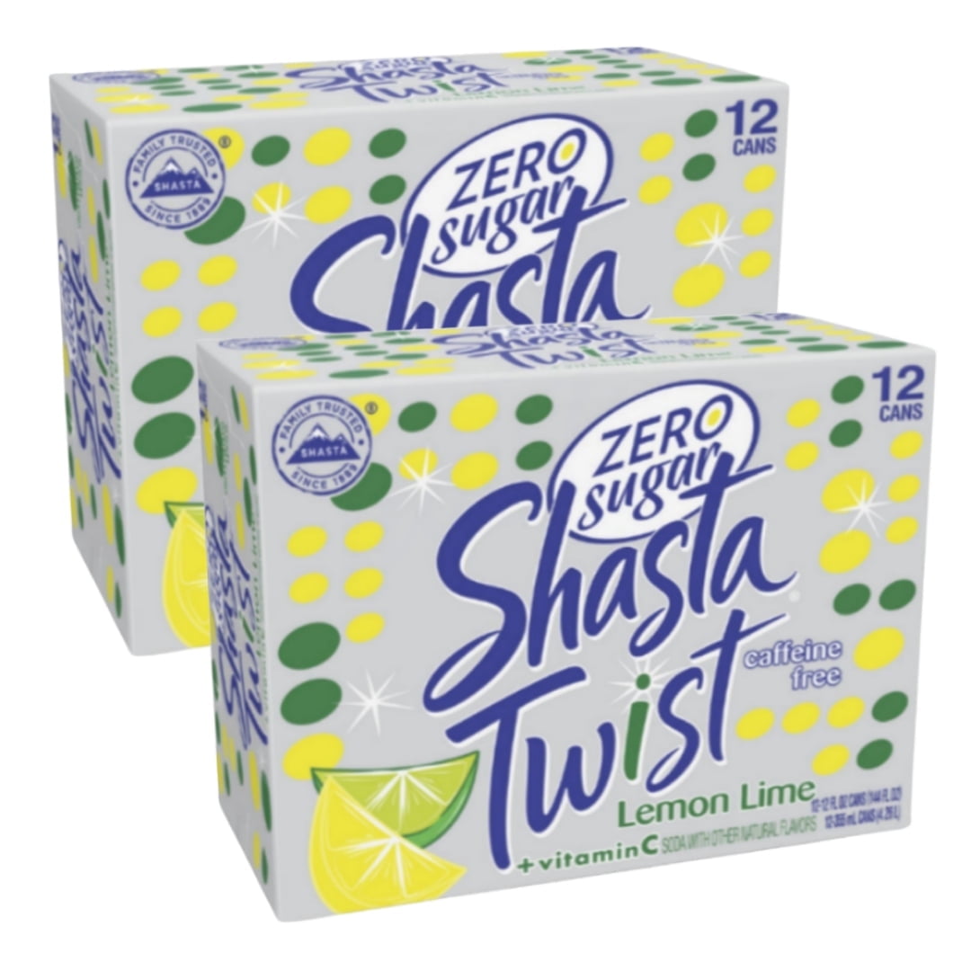 Shasta Zero Sugar Twist Soda - 24 Cans - Walmart.com