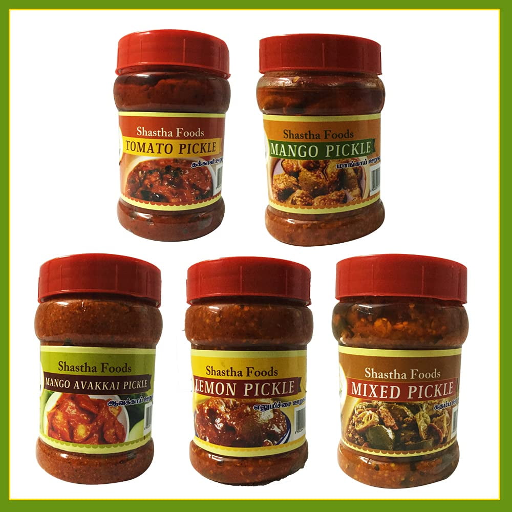 Shastha Combo Pack Pickle (Lemon Pickle-300gms, Mango Avakkai Pickle ...