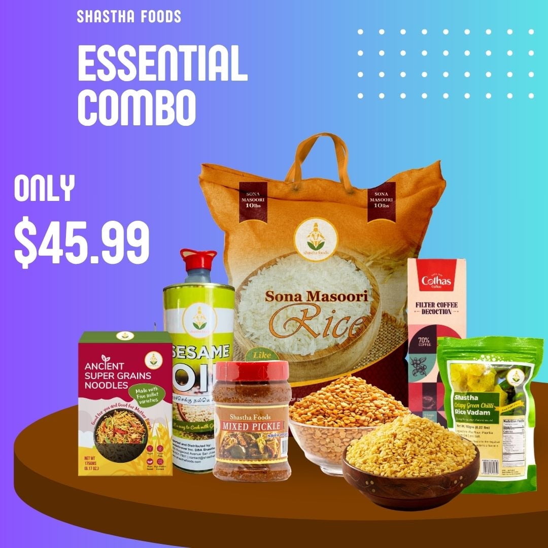 Shastha Combo – Sona Masoori Rice, Dal, Cothas Filter Coffee 20ml ...