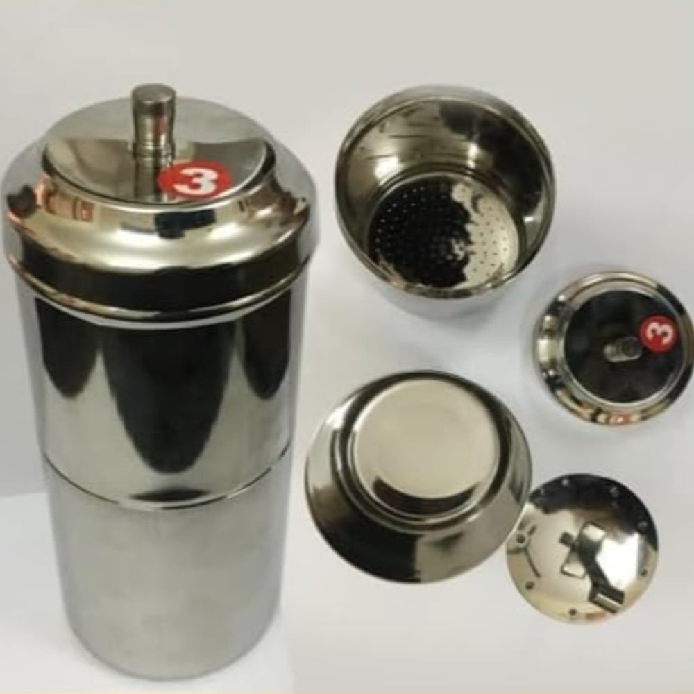 Shastha Foods Stainless Steel South Indian Coffee Filter Cones (260 ml) - Walmart.com