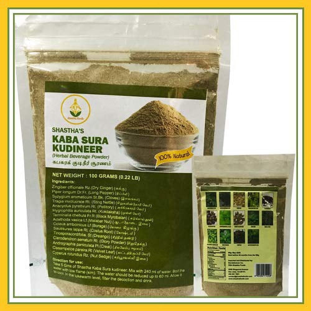 Shastha Foods Kabasura Kudineer Herbal Drink Mix Powder, 100 G, pack of ...