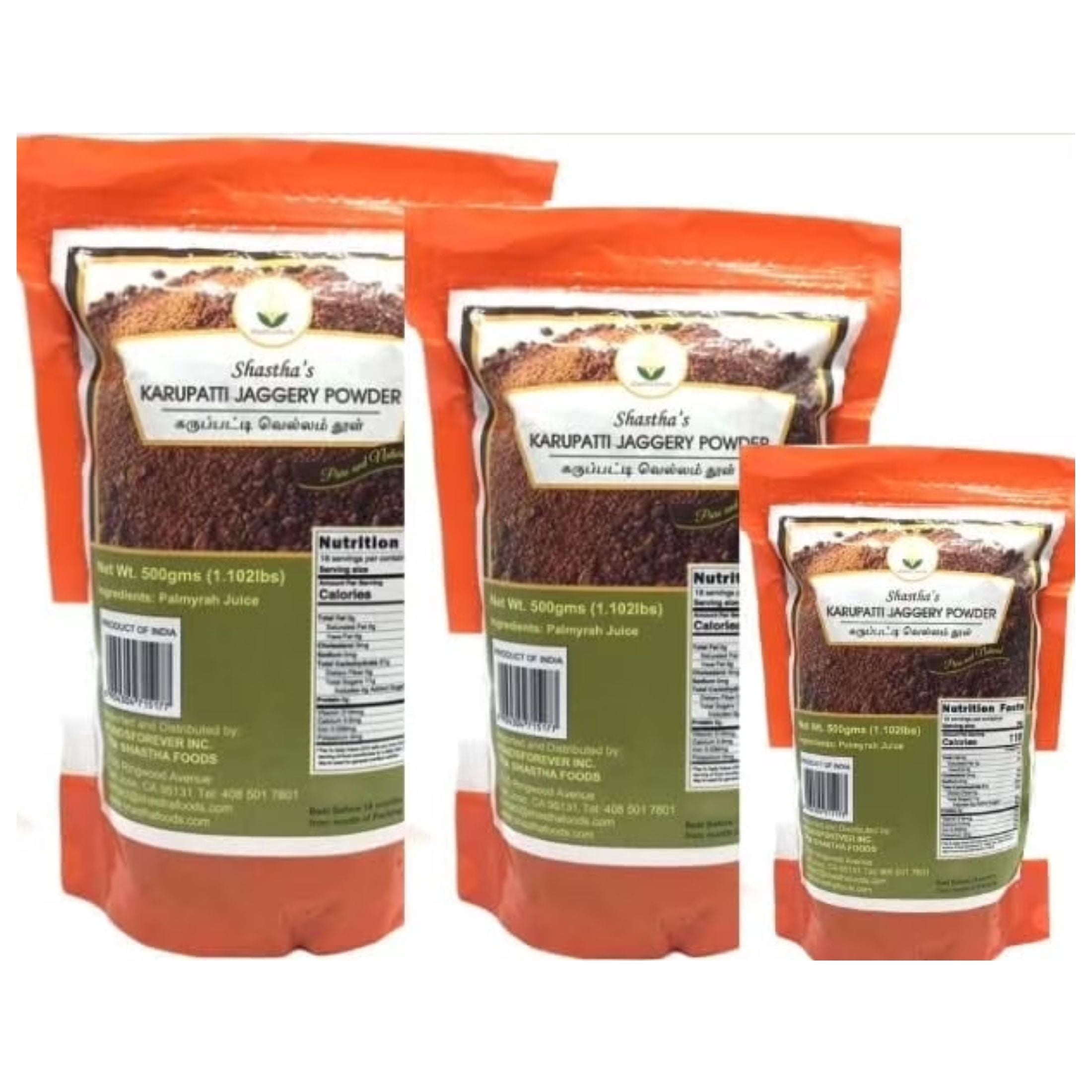 Shastha Foods Karupatti Jaggery Powder, Natural Palm Sugar Substitute ...