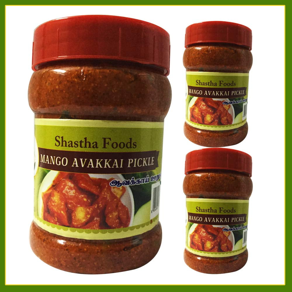 Shastha Mango Avakkai Pickle (300 gms) (Pack of 3) - Walmart.com