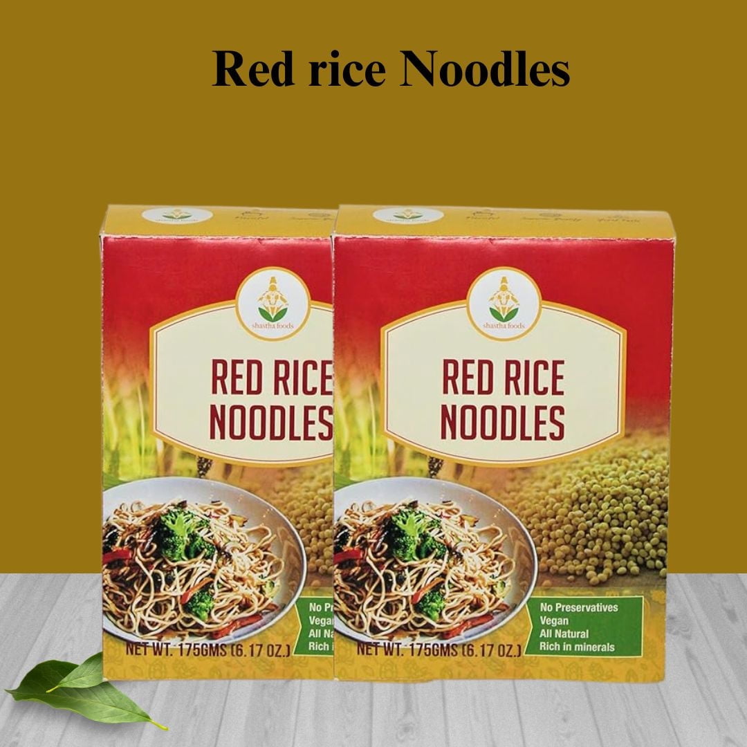 Shastha Foods Delicious Red Rice Noodles, Gluten-Free, 175 g, Has pack ...